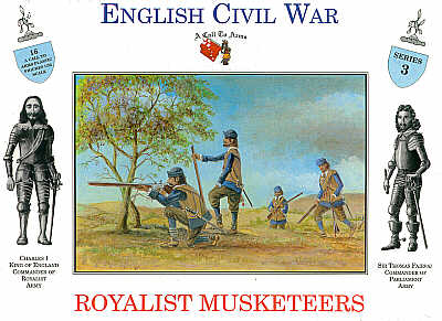 A Call To Arms 3203 Royalist Musketeers - English Civil War (16 figures)