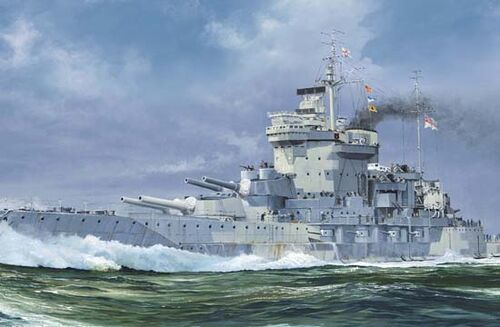 Trumpeter 05795 HMS Warspite 1942