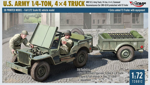 Mirage-Hobby 720012 US Army 1/4-Ton 4x4 Truck