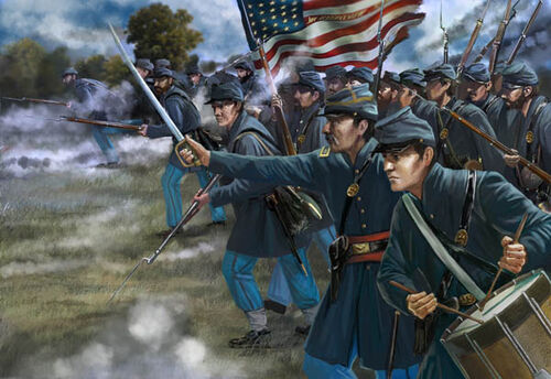 Strelets-R 15072 Union Infantry in Attack (American Civil War 1861-1865)