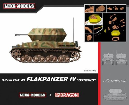 Dragon 7535 3.7cm FlaK 43 Flakpanzer IV "Ostwind"