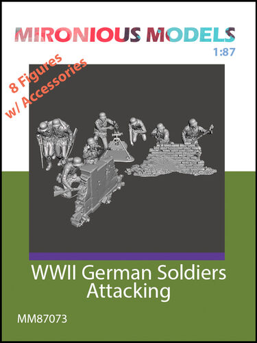 Mironious Models 87073 WWII German Soldiers Attacking