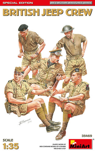 MiniArt 35469 British Jeep Crew Special Edition (5 Figures)