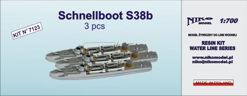 NIKO MODEL 7123 Schnellboot S38b (3pcs)