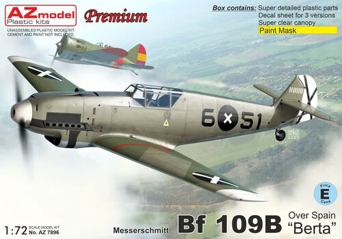 AZ-Model 7896 Messerschmitt Bf-109B 'Berta' Over Spain
