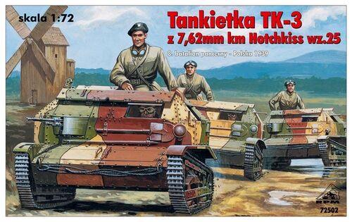 RPM 72502 Tankietka TK-3 z 7.62 Hotchkis wz.25 (8.Batalion Pancerny, Polska 1939)