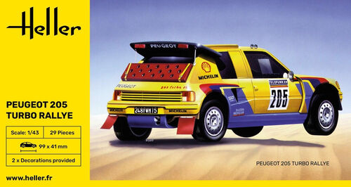 Heller 80189 Peugeot 205 Turbo Rallye