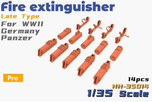 Heavy Hobby HH-35014 Fire Extinguisher Late Type For WWII Germany Panzer