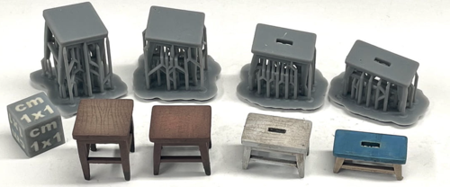 EMP3D 35110216 Taboret prosty wysoki 45x45 - 3 sztuki