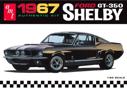 AMT/ERTL 0834 Ford Mustang Shelby GT-350 (1967) - molded in black plastic
