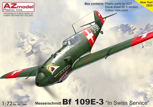 AZ-Model 7664 Bf-109E-3 "In Swiss Service"