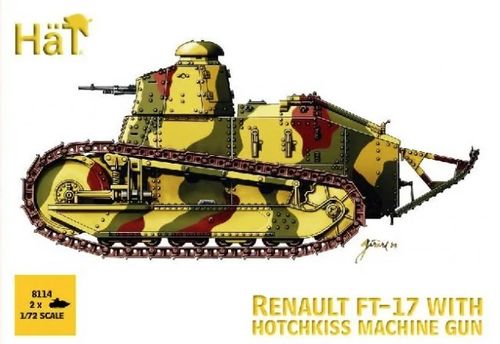 Hat 8114 Renault FT-17 with Hotchkiss Machine Gun (2pcs)