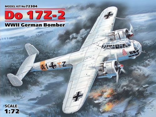 ICM 72304 Do 17Z-2, WWII German Bomber