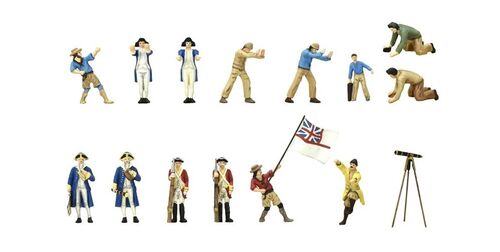 Artesania Latina 22520F Metal Figurines for HMS Endeavour Set (14 pcs)