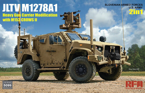 Rye Field Model RM-5099 JLTV M1278A1 Heavy Gun Carrier Modification With M153 CROWS II 2 In 1 Slovenian Armed Forces, U.S. Army