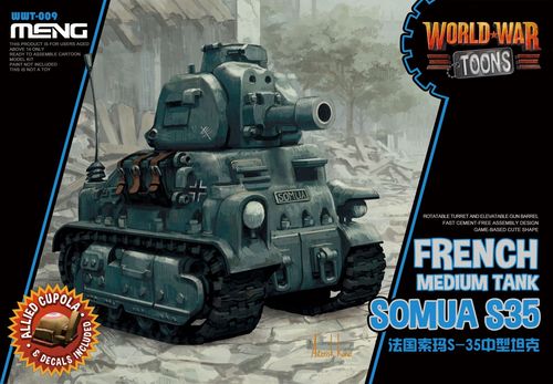 Meng Model WWT009 World-War Toons French Medium Tank Somua S35