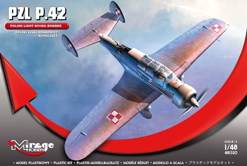 Mirage-Hobby 481320 PZL P.42 Polski Lekki Bombowiec nurkujący