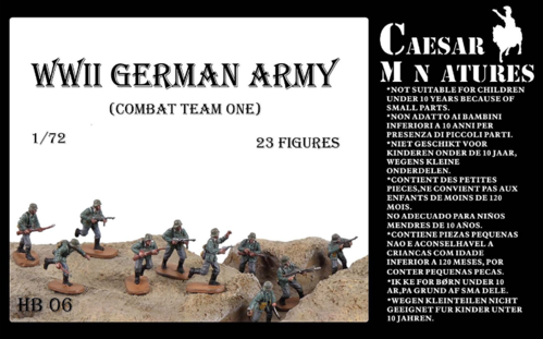 Caesar Miniatures HB06 WWII Germans Army Combat Team One