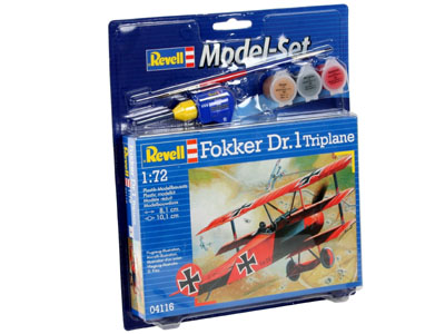 Revell 64116 German IWW fighter Fokker DR.1 Triplane (model set)