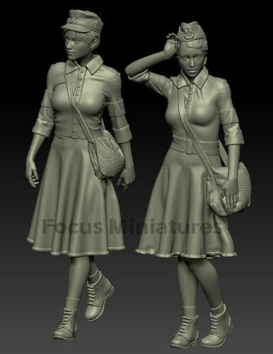 FOCUS MINIATURES 3544 Polish Nurses - Warsaw Uprising 1944 (2 Figures)