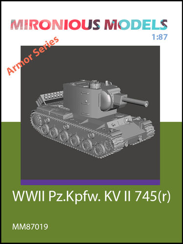 Mironious Models 87019 WWII Pz.Kpfw. KV II 745(r)