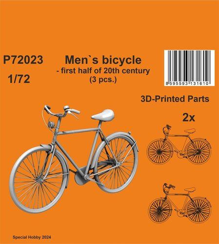 CMK P72023 Men's Bicycle - First Half Of 20th Century (3pcs)