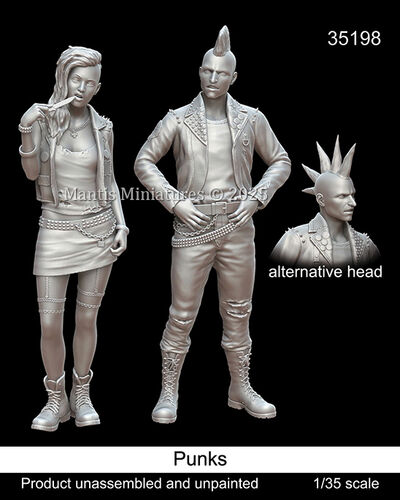 Mantis Miniatures 35198 Punks