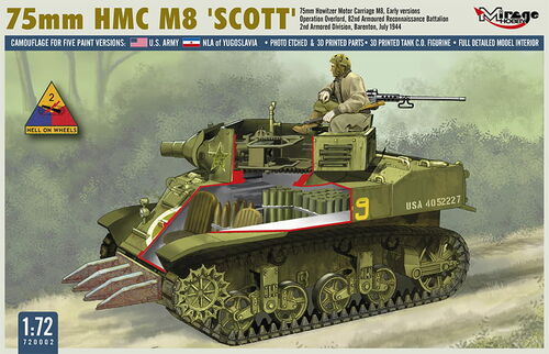 Mirage-Hobby 720002 75mm HMC M8 "Scott"