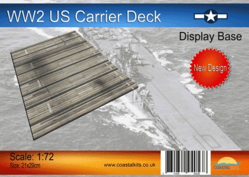 Coastal kits S112-72 1:72 WW2 US Carrier Deck 297 x 210mm