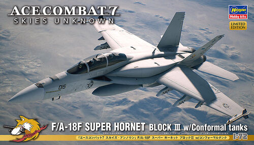 Hasegawa SP644 F/A-18F Super Hornet Block III With Conformal Tanks, Ace Combat 7 Skies Unknown