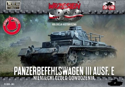 First to Fight PL063 Panzerbefehlswagen III Ausf. E - niemiecki czołg dowodzenia