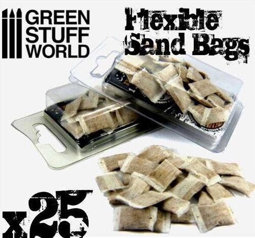 Green Stuff World 9215 Flexible Sand Bags x25