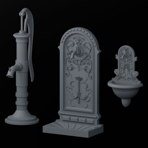 White Stork Miniatures A033 Water Pumps