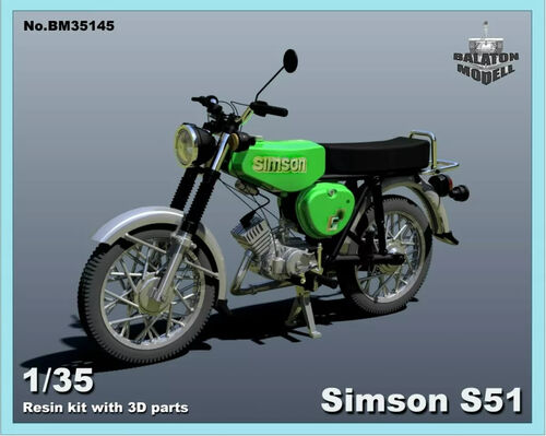 Balaton Modell BM35145 Simson S51 (Resin Kit With 3D Parts)