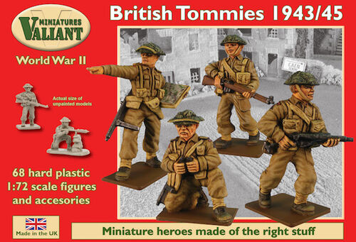 Valiant Miniatures 0001 British WWII Infantry (1943-1945) - 68 figures