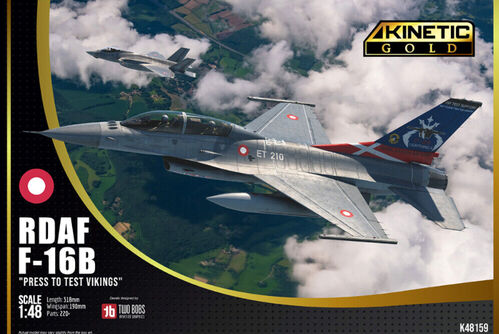 Kinetic 48159 RDAF F-16B 'Press To Test Vikings'