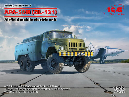 ICM 72815 APA-50М (ZiL-131) Airfield mobile electric unit