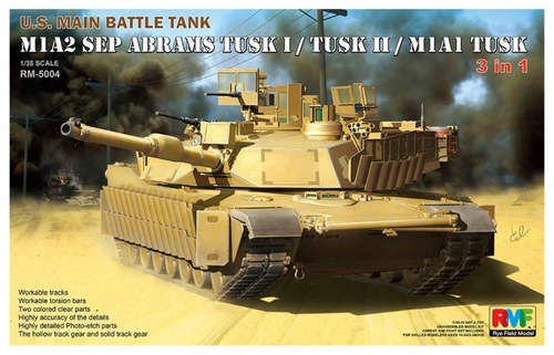 Rye Field Model RM-5004 M1A2 SEP Abrams TUSK I/II 3 in 1