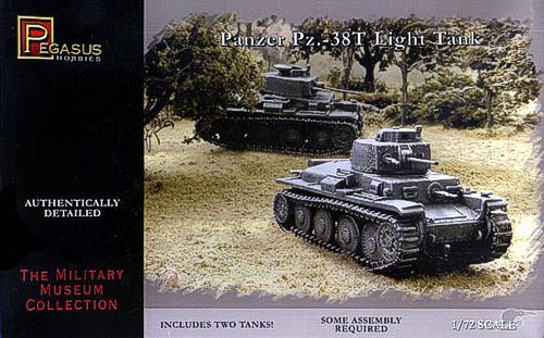 Pegasus 7620 Pz.Kpfw.38T Light Tank (2 kits)