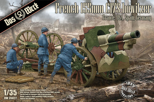 Das Werk 35022 French Schneider 155mm C17S Howitzer (France, United States, Spain & Germany)