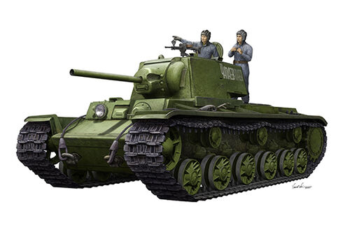 Trumpeter 09597 KV-1 1942 Simplified Turret Tank w/Tank Crew
