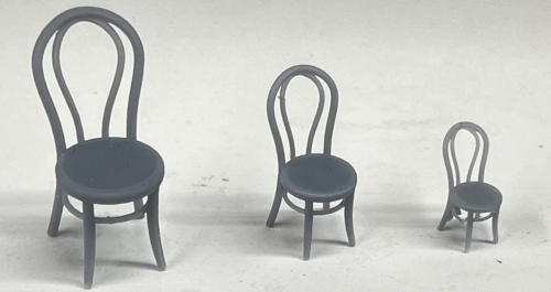EMP3D 35110201 Krzesło typu Thonet - 3 sztuki