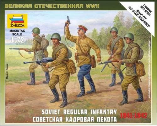 Zvezda 6179 Soviet Regular Infantry 1941-1942
