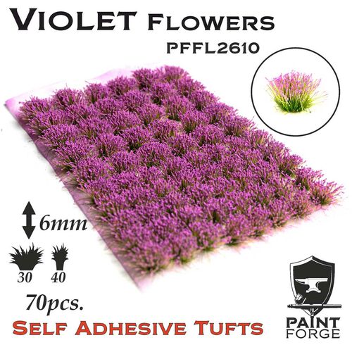 Paint Forge PFFL2610 Violet Flowers 6mm