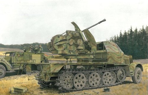 Dragon 6553 Sdkfz 7 W/3,7Cm Flak 43