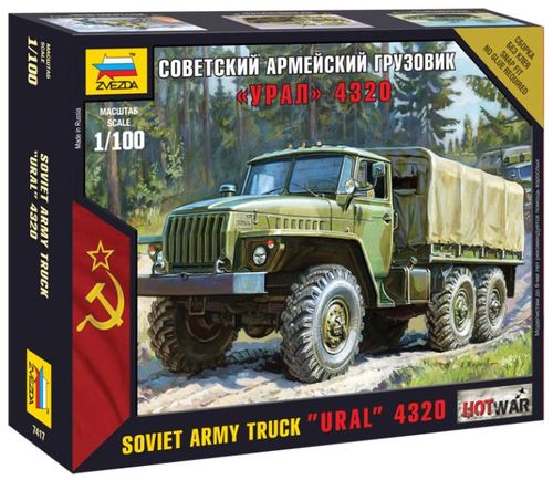 Zvezda 7417 Soviet army truck "Ural" 4320