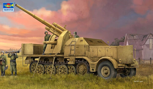Trumpeter 09577 Schwerer Zugkraftwagen 18 t with 8.8cm Flak