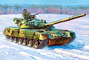 Zvezda 3591 Russian T-80UD Main Battle Tank