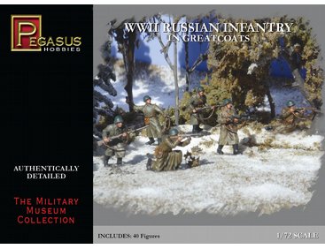 Pegasus 7271 WW2 Russian Infantry in Greatcoats