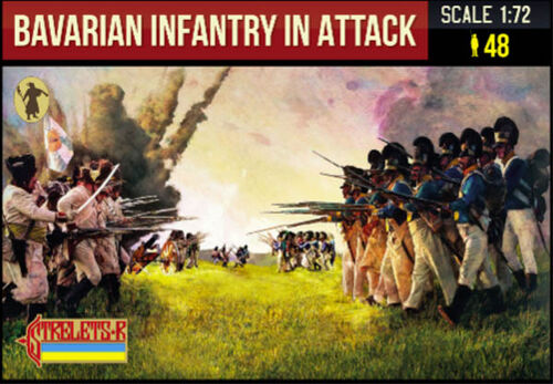 Strelets-R 22772 Bavarian Infantry in Attack (Napoleonic Wars)